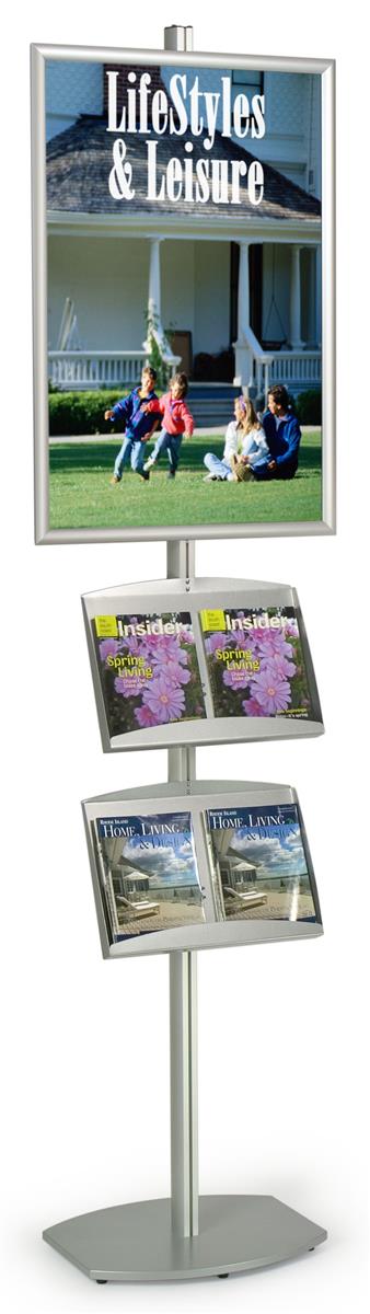 Exhibition Stand | Features 24 x 36 Frame & 2 Literature Trays