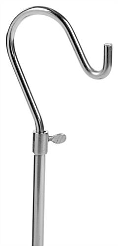 Hook Stand | Chrome Counter Top Display