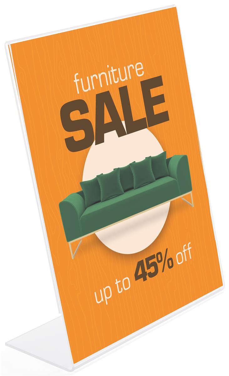 Economy Sign Frame w/ Angled 8" x 10" Design