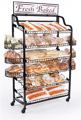 Retail Store Bakery Stand | Includes (6) Side Shelves