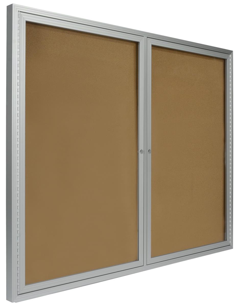 Large Bulletin Boards | Swing Open Locking Doors