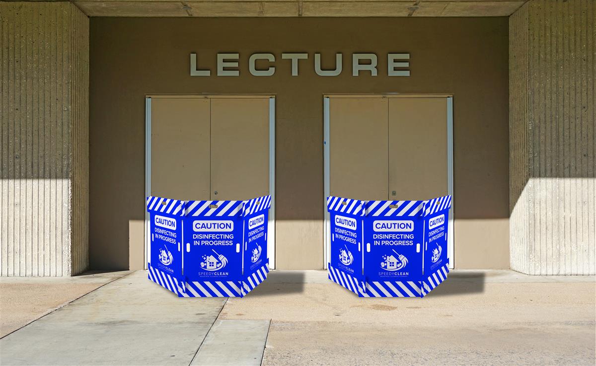 Portable Safety Barrier| Three Interlocking Bubble-X™ Panels