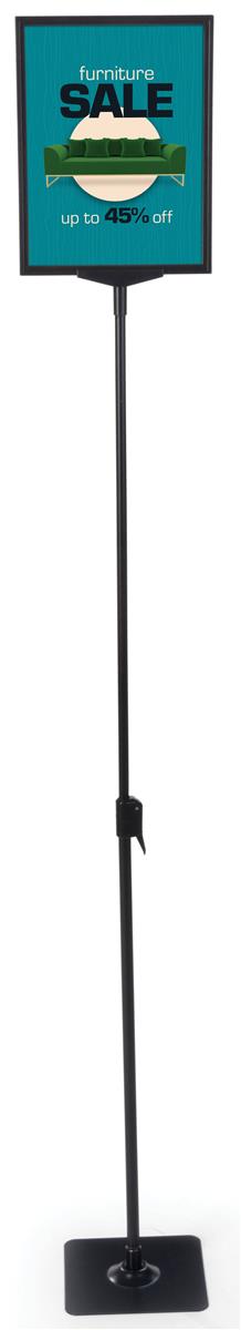 8.5" x 11" Vertical Sign Stand | Top Insert Frame with PVC Lenses