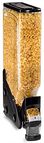 Clear Bulk Food Dispenser - Black Accented 5 Gallon Container
