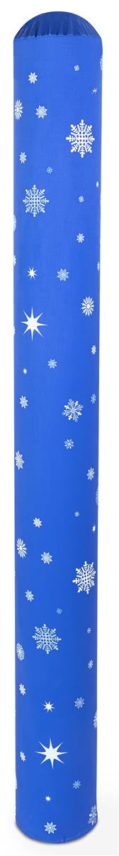 Snowflake Pattern Bollard Post Cover | Seasonal Outdoor Decor