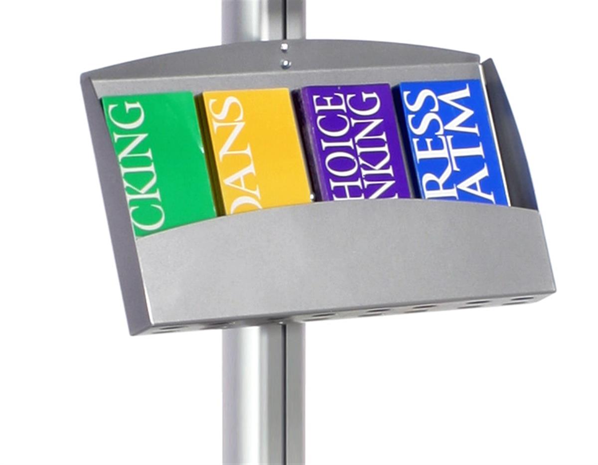 Leaflet Holder | Brochure Display w/ 4 Pockets