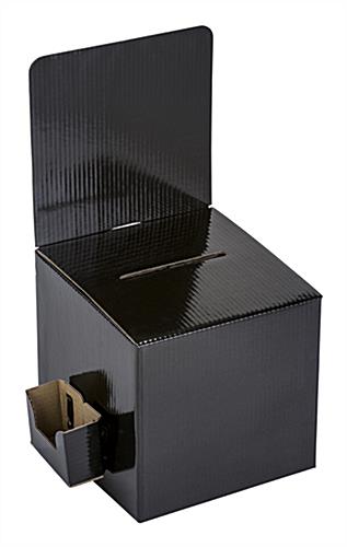 Lead Box with Side Pocket | Fold Flat Corrugated Design Header