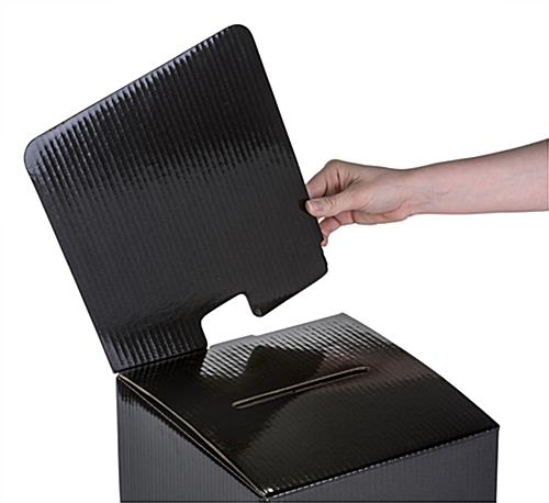 Lead Box with Side Pocket | Fold Flat Corrugated Design Header