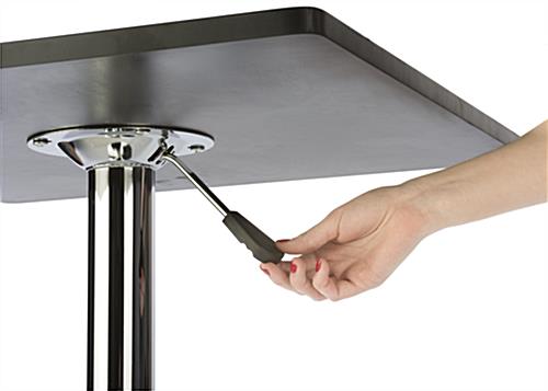 Pneumatic Table | Height Adjustable with Square Top