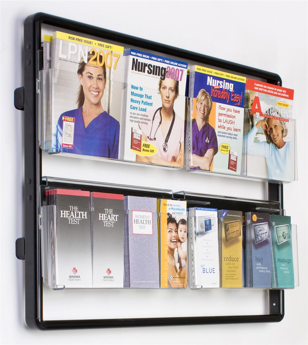 Magazine Holders w/ Black Finish - (8) or (16) Pocket Adjustable