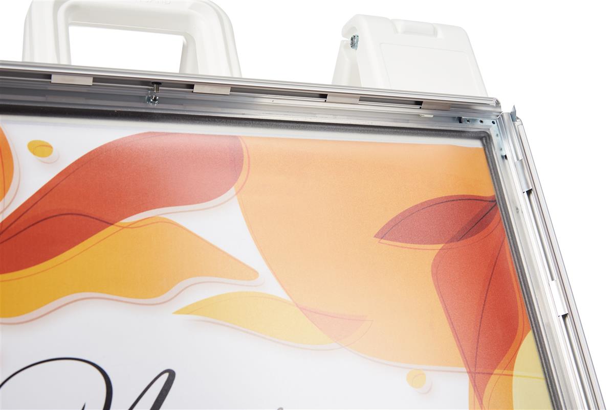 Snap Open A-Frame Sidewalk Sign | Weather Resistant Design