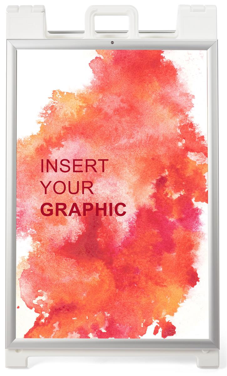 Snap Open A-Frame Sidewalk Sign | Weather Resistant Design