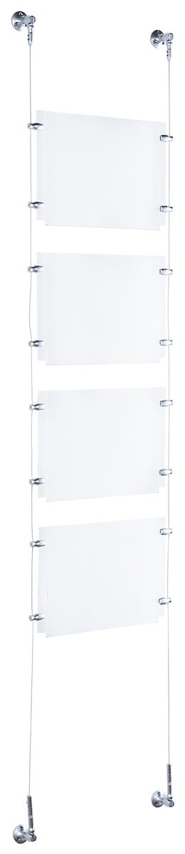 1 x 4 Picture Hanging Matrix | 8.5 x 11 Wall Hanging Frames