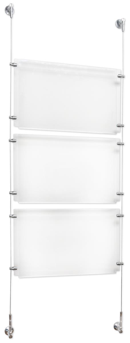 Cable Hanging Sign Systems - 1 x 3 Sign Matrix