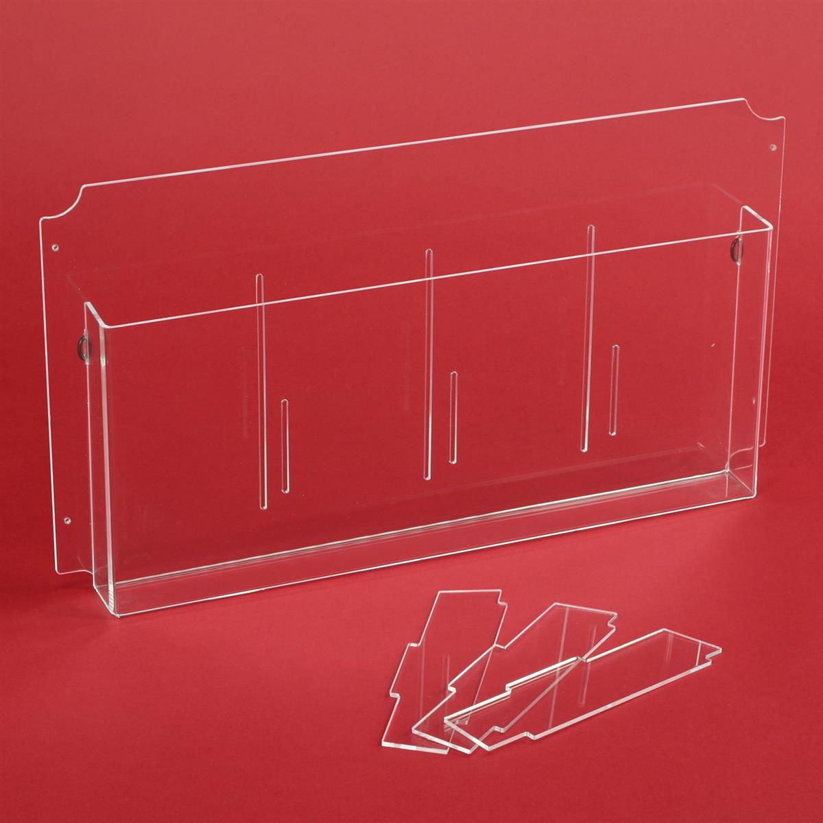 Our multi-brochure pocket offers the most in flexibility.