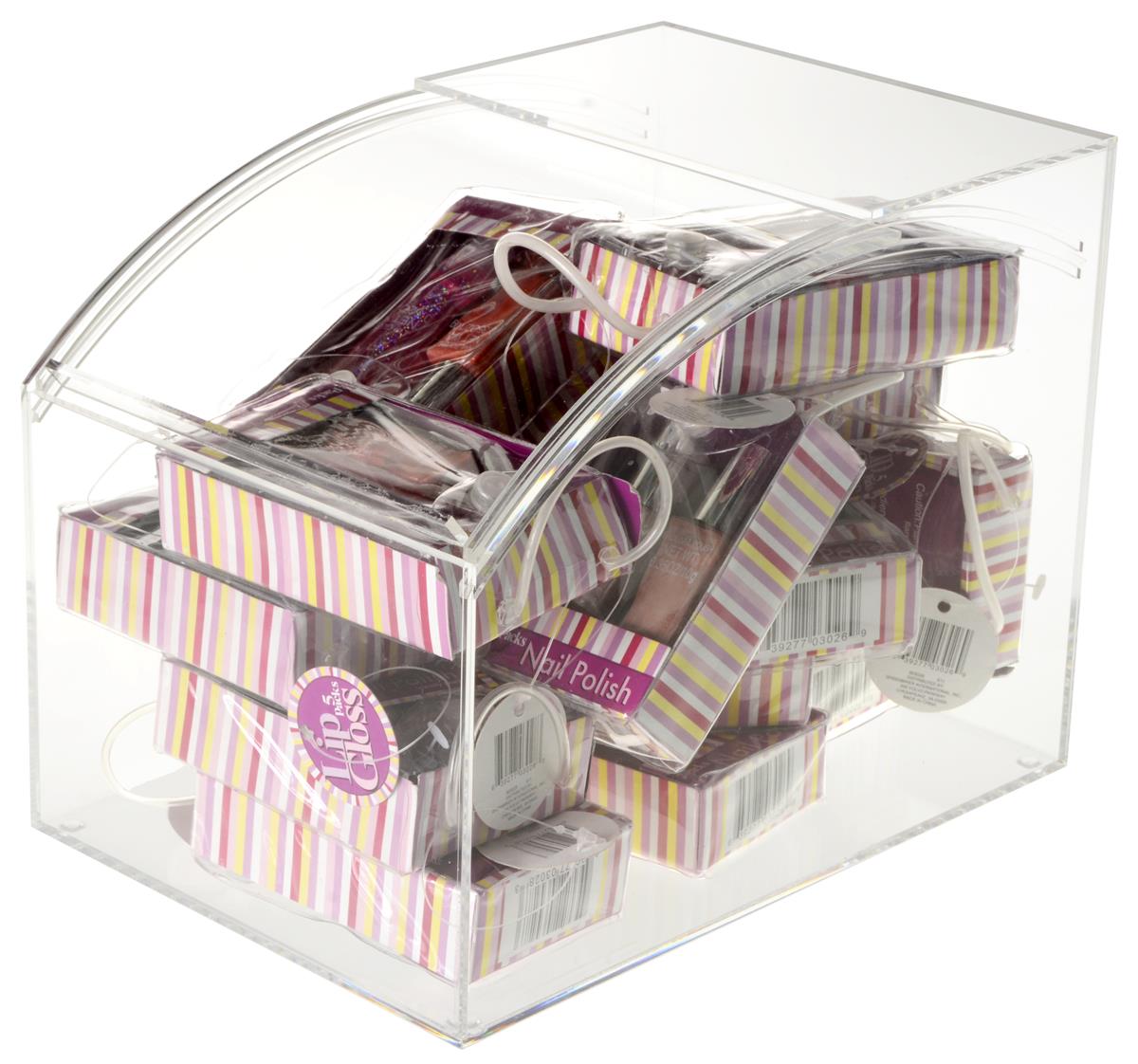 Store Bin for Bulk | Retail Merchandising Container w/ Sliding Door