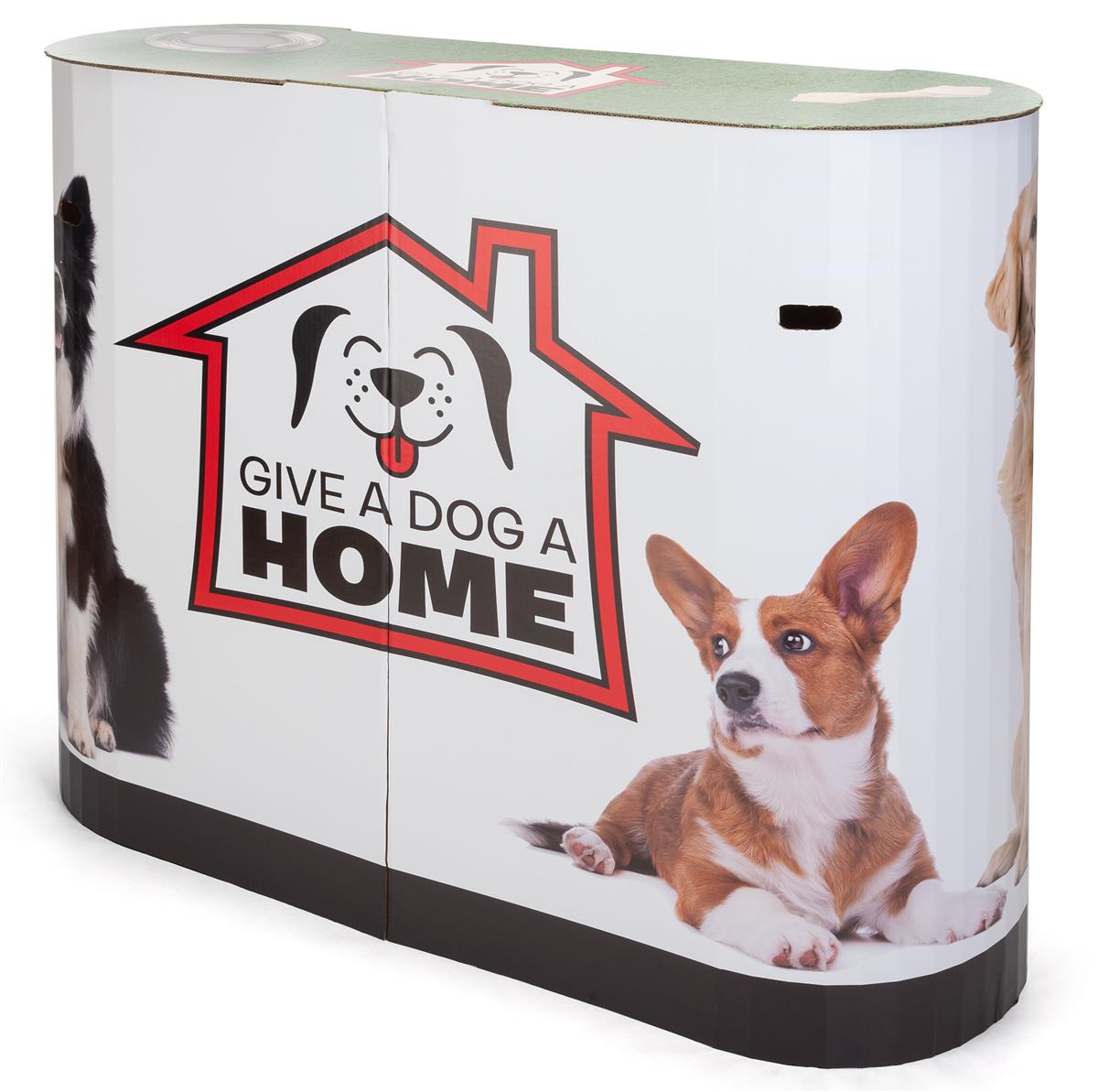 Portable Cardboard Booth Display Counter | Custom Graphics