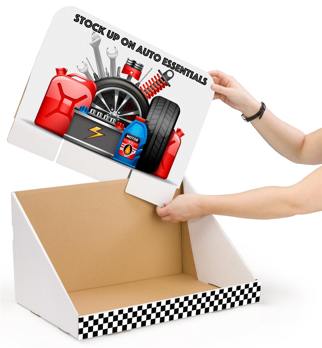 Custom Corrugated Counter Display | Full-Color Graphics