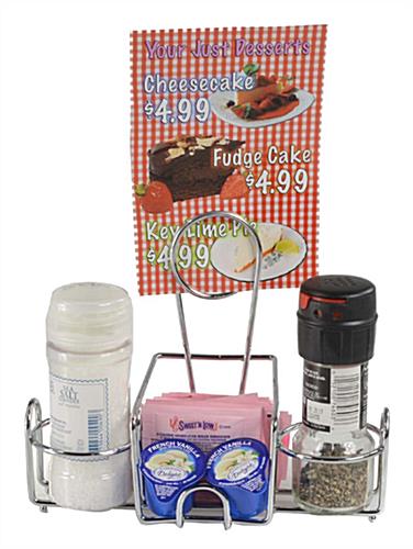Menu Clip & Restaurant Caddy - 2 in 1 Restaurant Tabletop Organizer