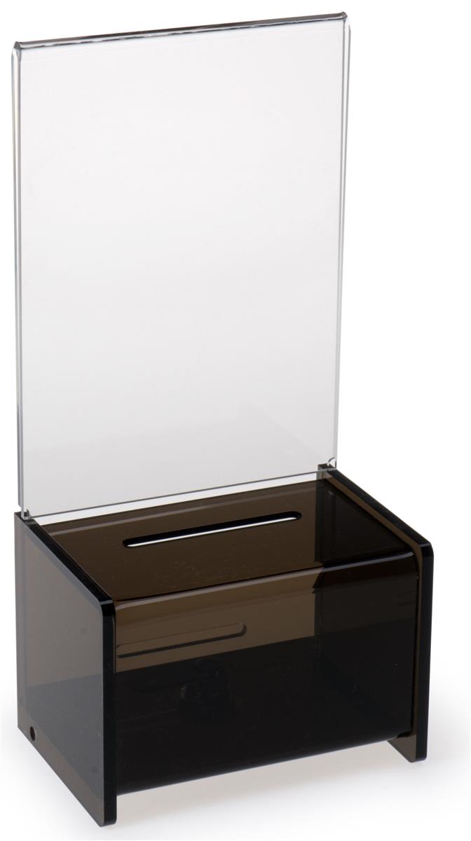 Drop Box With Lock - Features 5 x 7 Sign Header