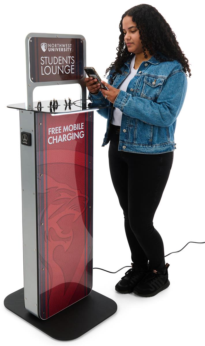 Phone Charging Station Kiosk | Two Universal Outlet