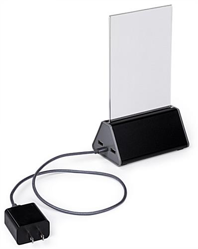 Power Bank Menu Holder | 2 USB Ports