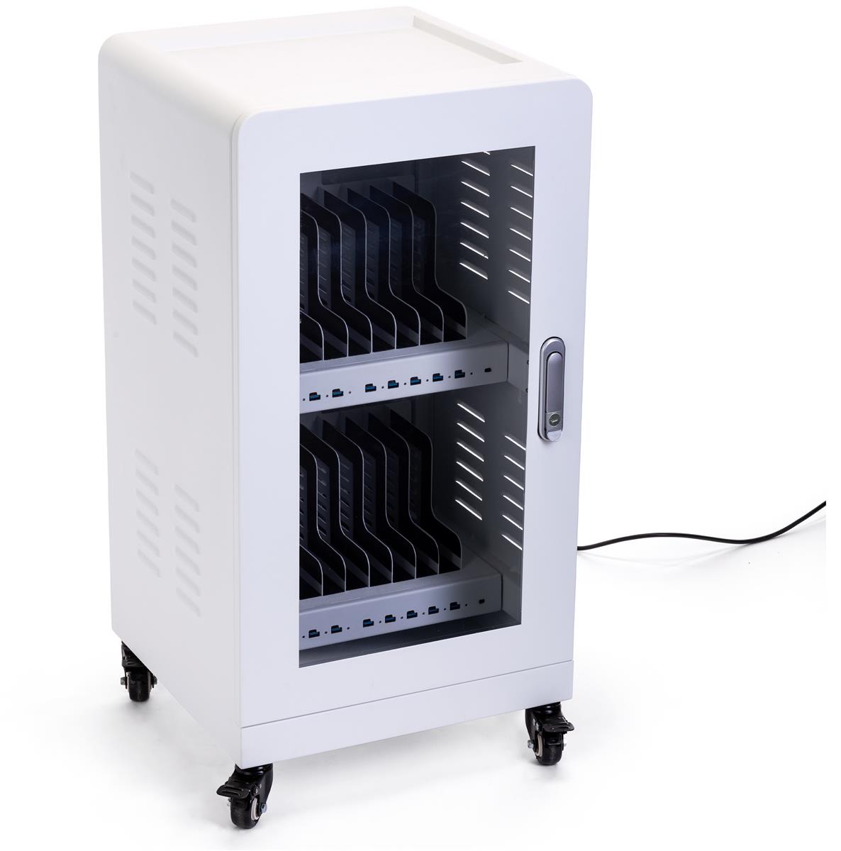 Charge Cabinet with Wheels | Powers 40 Devices
