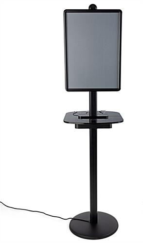 Poster Frame Wireless Charging Station Table | 3 Qi Charge Areas