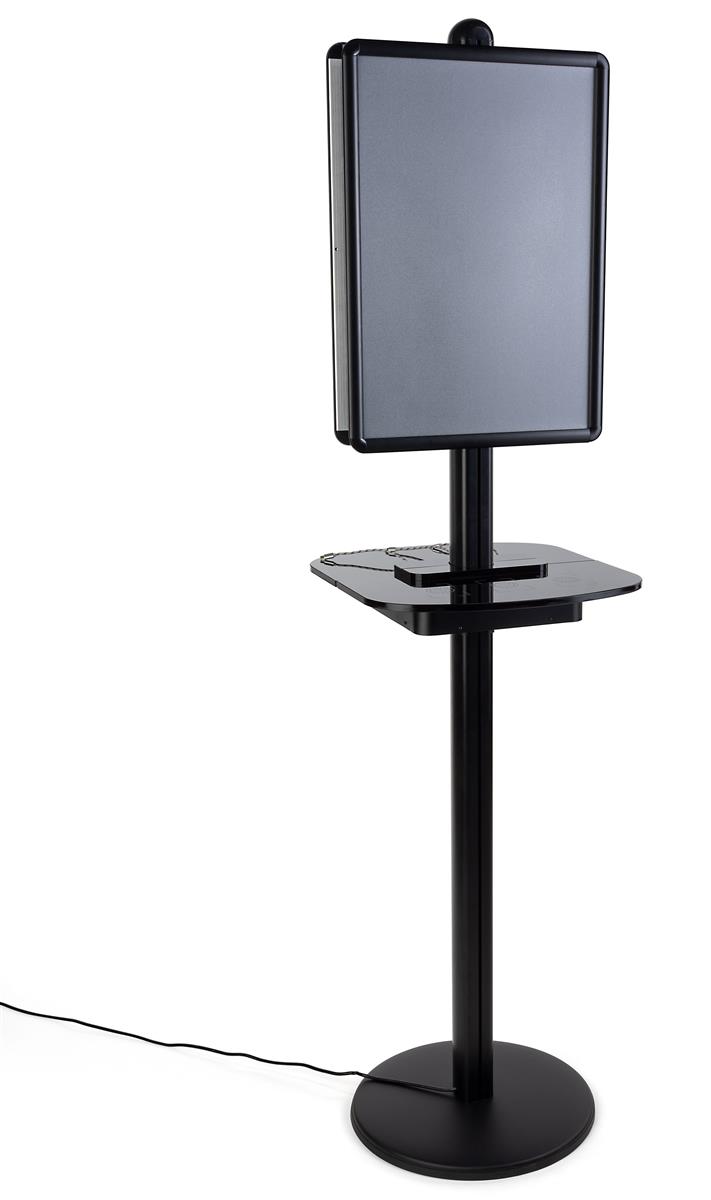Poster Frame Wireless Charging Station Table | 3 Qi Charge Areas