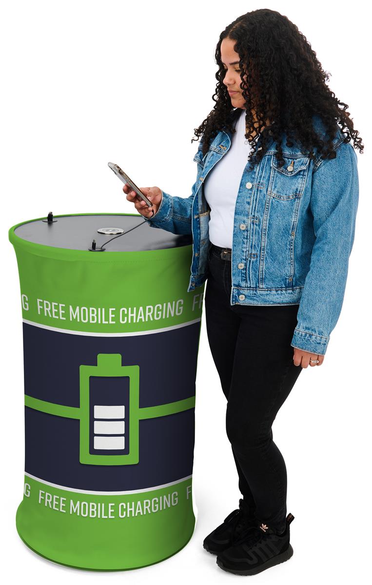 Mobile Device Charging Table | Six Retracting Charging Cables