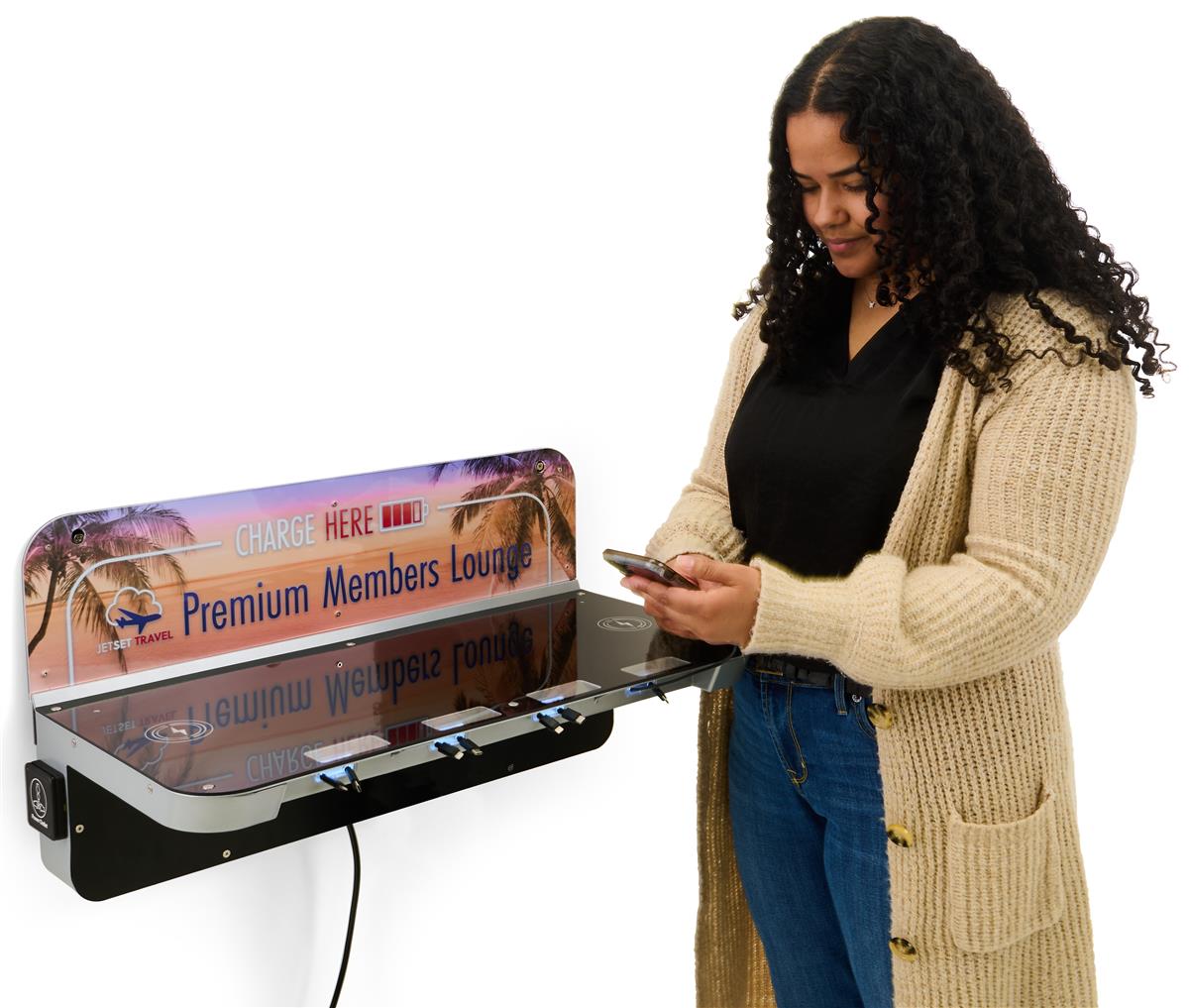 Charging Station Table | 12 Device Charging Capacity