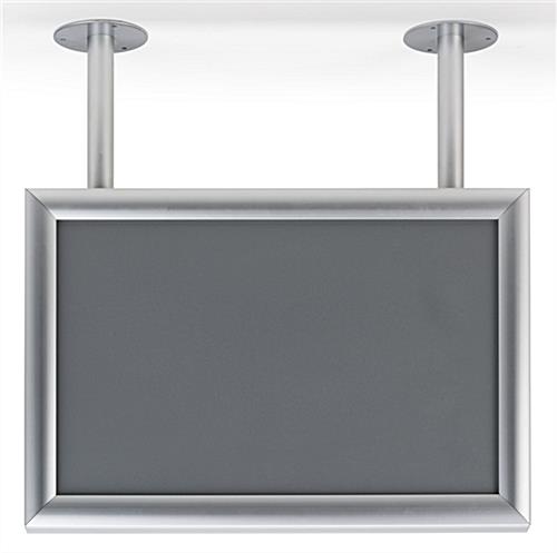 Ceiling Flange Wide Sign Display | 17”w x 11”h