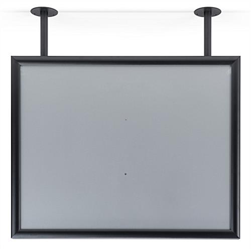 2-Post Flange Ceiling Graphic Sign Hanger | 28” x 22” Media Size