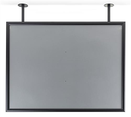 Flange Mounted Ceiling Graphics Display Frame | 40” x 30”