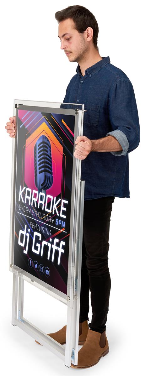 LED Sandwich Board | Illuminated Acrylic A-Frame Design