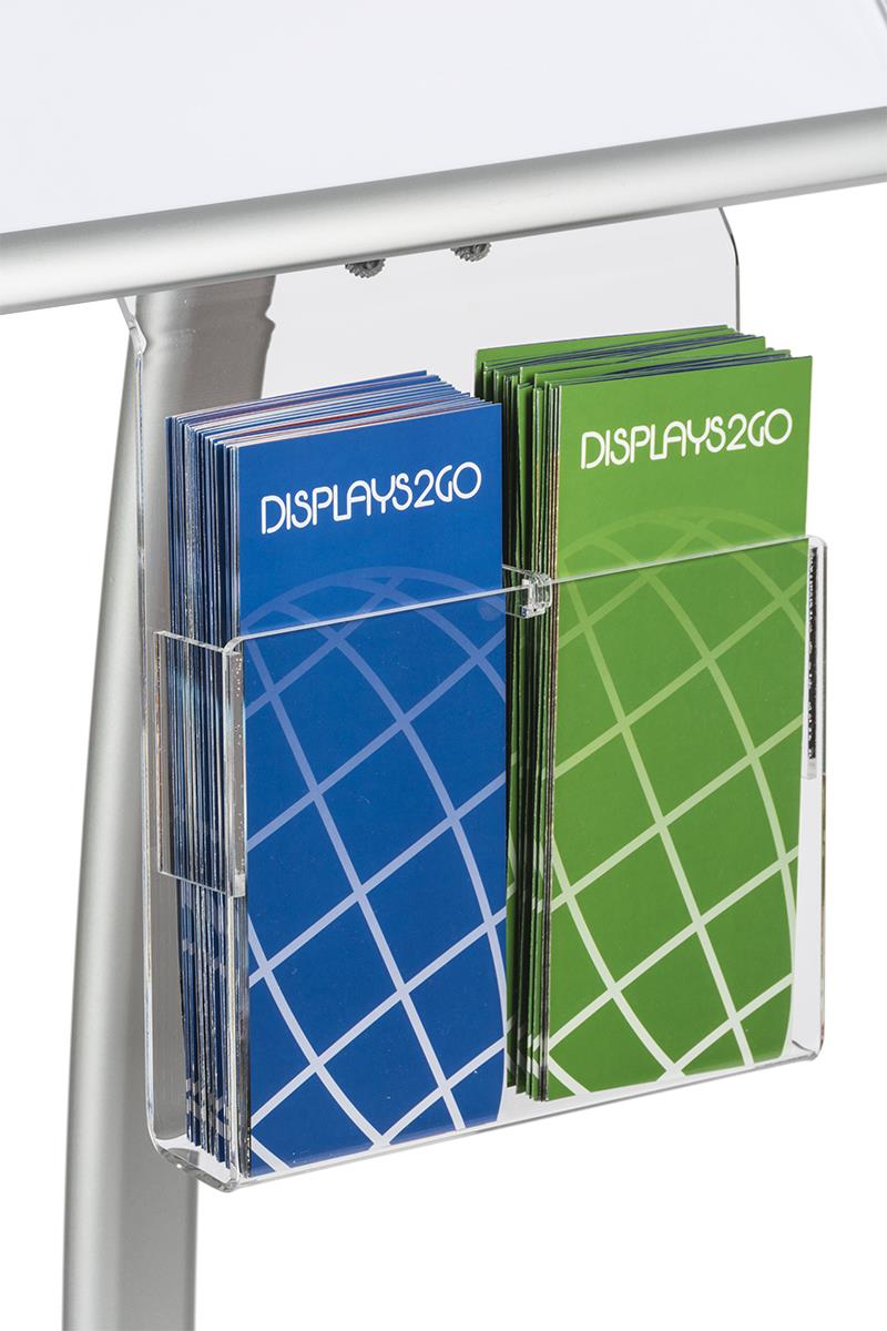 11” x 17” Sign Stand with Literature Pocket | Snap Frame