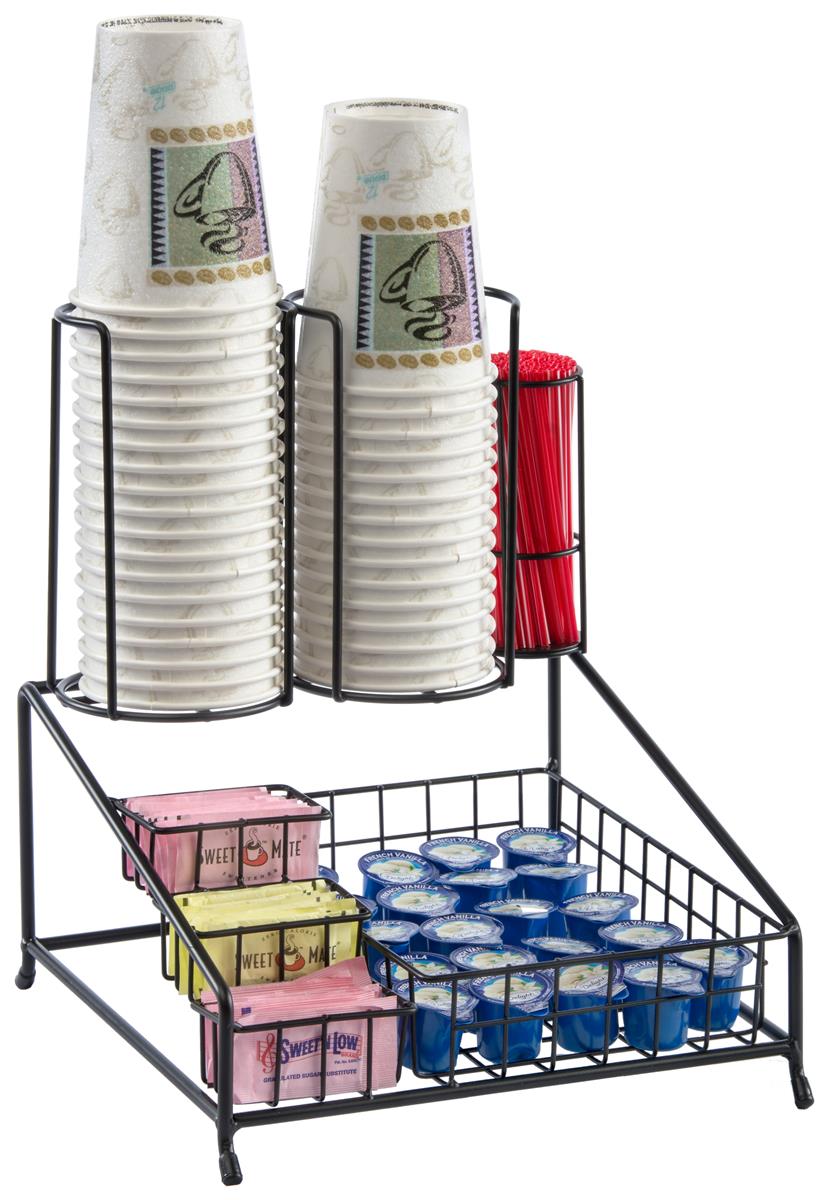 Coffee Condiment Caddy | Black Wire Style