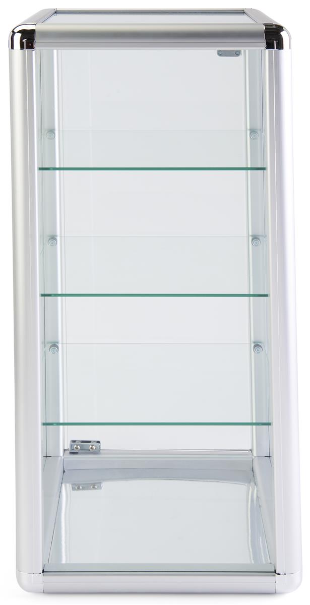 Aluminum Frame Glass Counter Showcase | Radius Edge