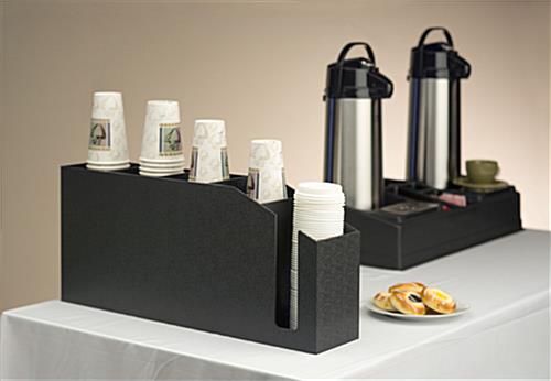 Countertop Cup Dispenser | Tabletop with (5) Compartments