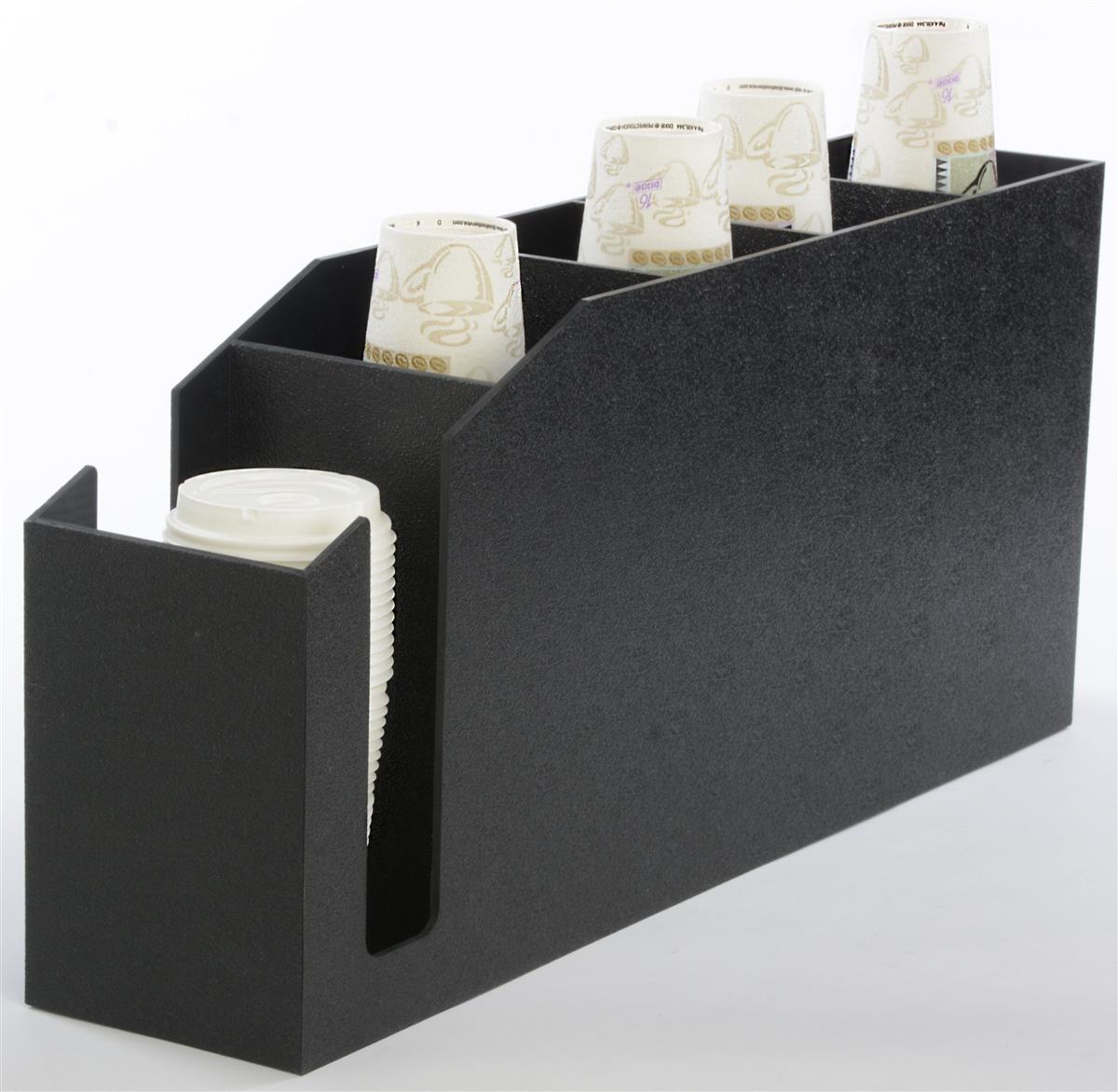 Countertop Cup Dispenser | Tabletop with (5) Compartments