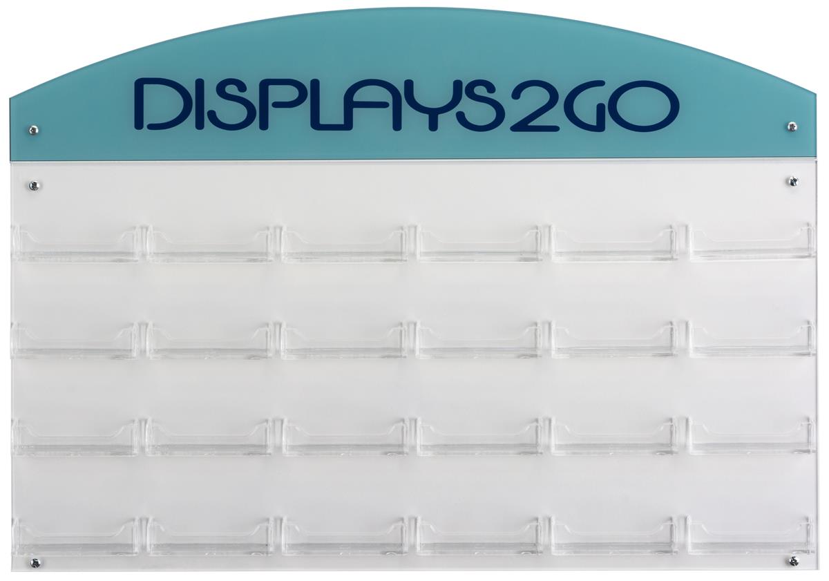 Business Card Rack with Custom Header | Acrylic Construction