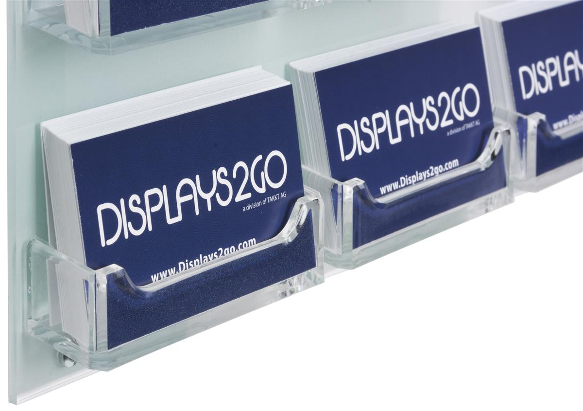 Business Card Rack with Custom Header | Acrylic Construction