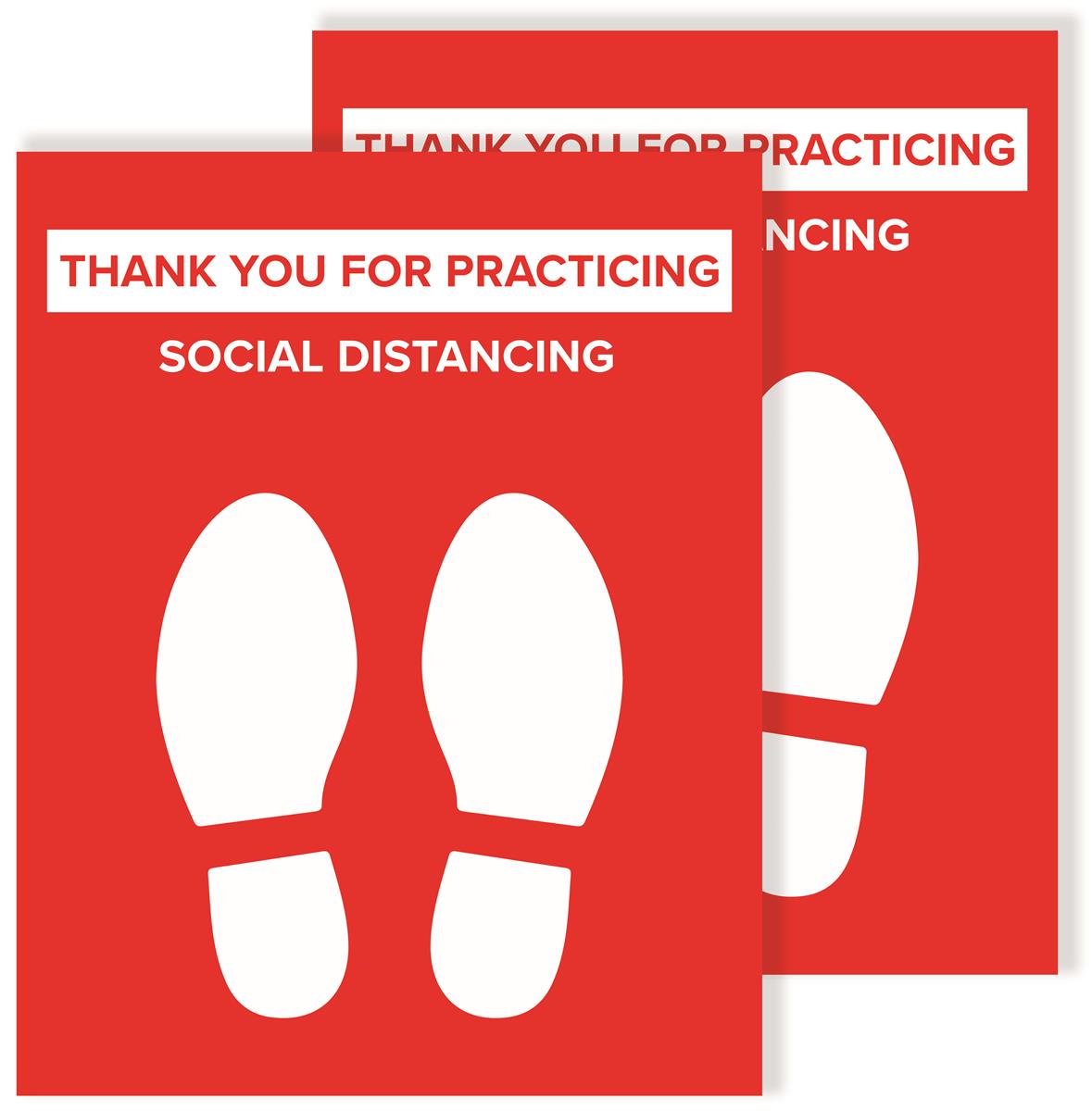 Social Distance Posters | Pre-Printed Single Sided Design