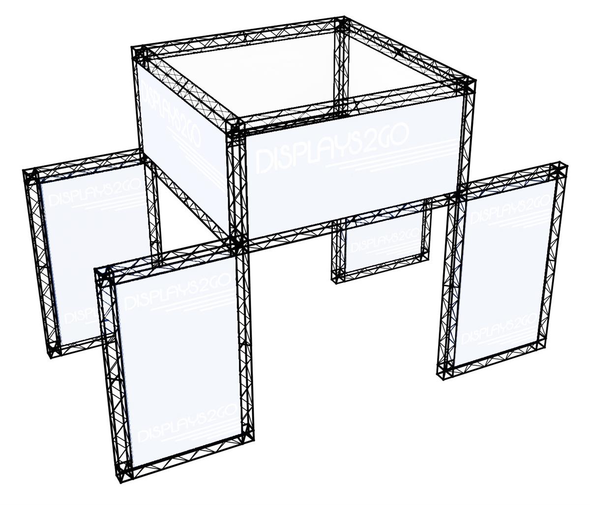 Portable Exhibition Truss System | Knock Down Design with 6 Cases