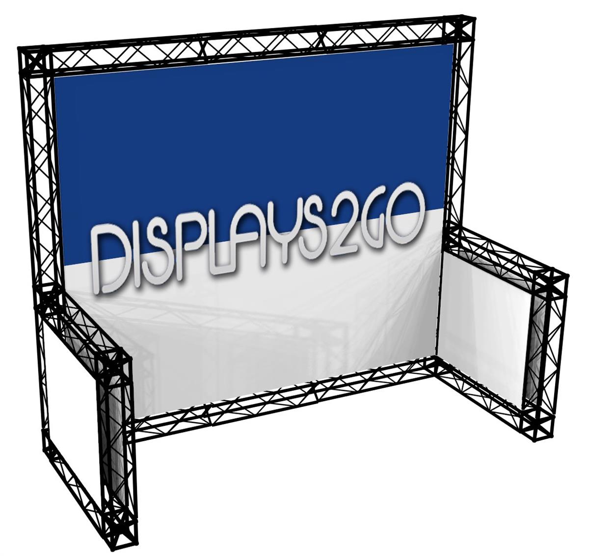 10 x 10 Trade Show Truss Kit | Custom Graphics with Storage Cases