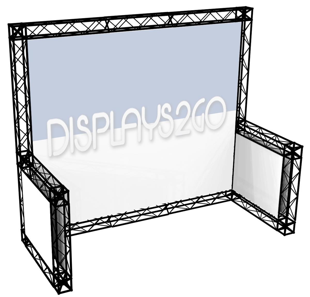 10 x 10 Truss Trade Show Booth | Aluminum with Plastic Coating