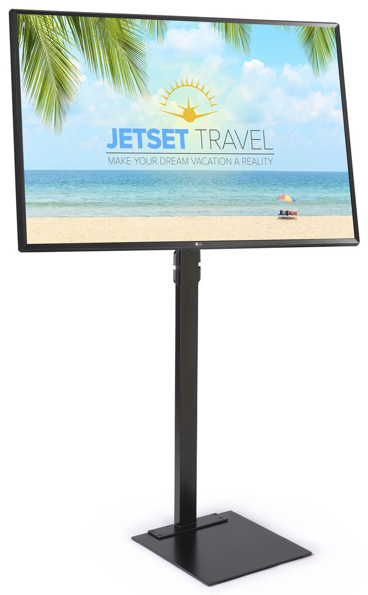 Digital Sign Package | Integrated Cable Management for TV cords