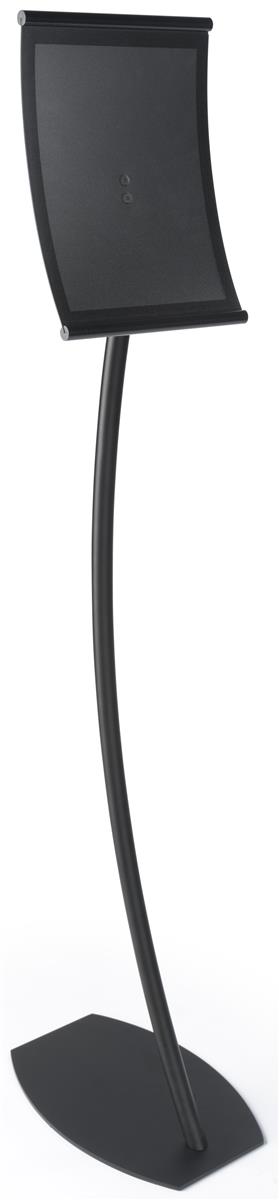 Concave Sign Display | Curve Aluminum Pole - Portrait Frame