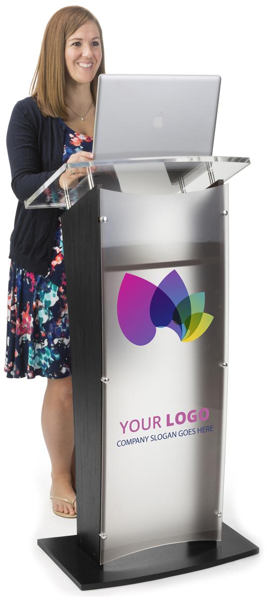 Acrylic Speaking Stand with Custom Printing | Full Color Graphics