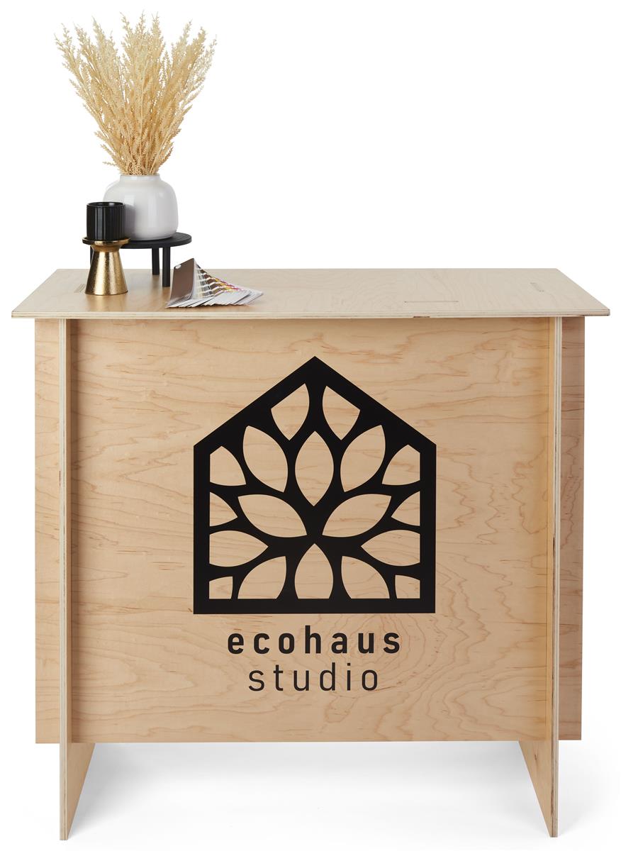 Custom-Printed Wooden Display Counter | Fully-Collapsible Design